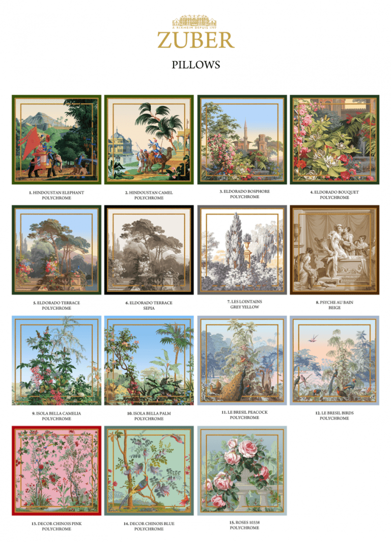Zuber Announces Exclusive Line of Scarves and Pillows - The Glam Pad