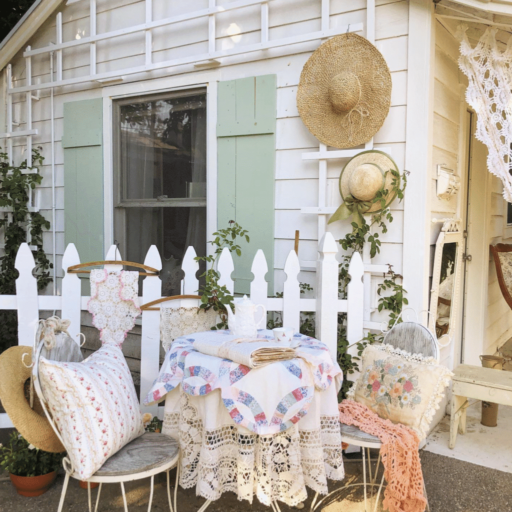 A Shabby Chic She Shed - The Glam Pad
